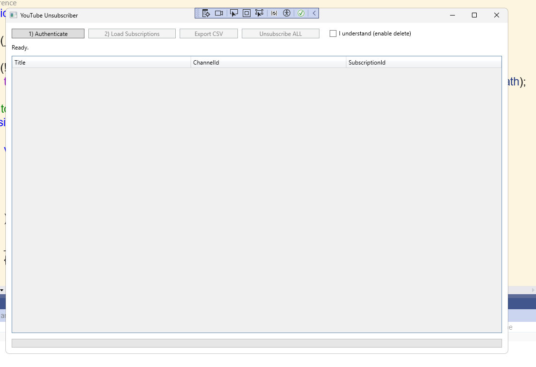 WPF + YouTube Data API v3: como listar e cancelar todas as suas ...