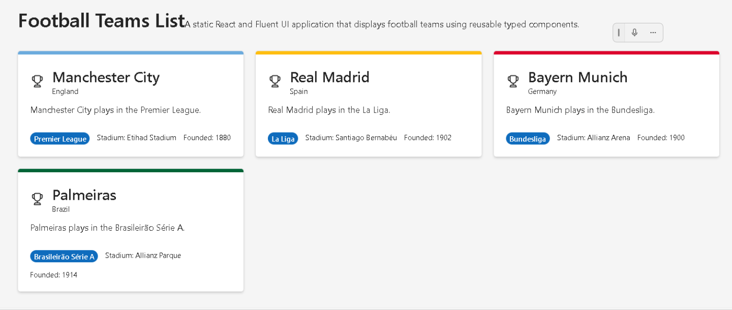 Building a Football Teams Dashboard with React, Vite, TypeScript, and ...